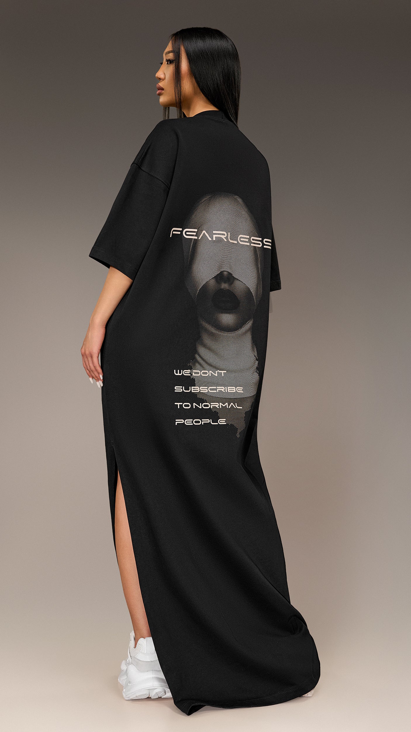 Dresses Women Fearless Oversized Dress – D26267 - The urban collection